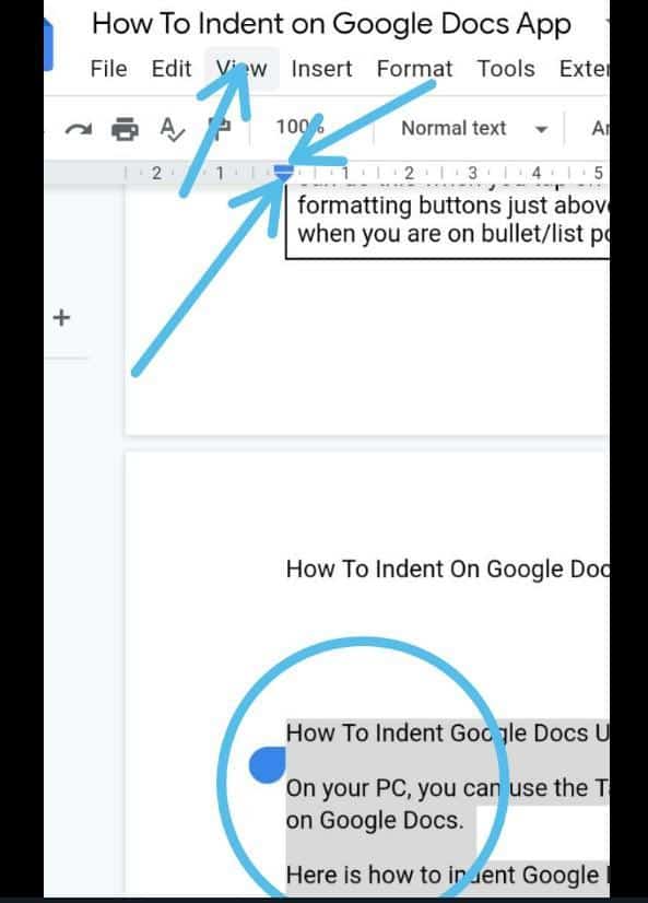 How To Indent On Google Docs App Step by Step Tutorial DeviceTests