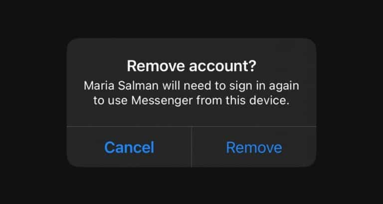 How To Remove a Messenger Account From iPhone | DeviceTests